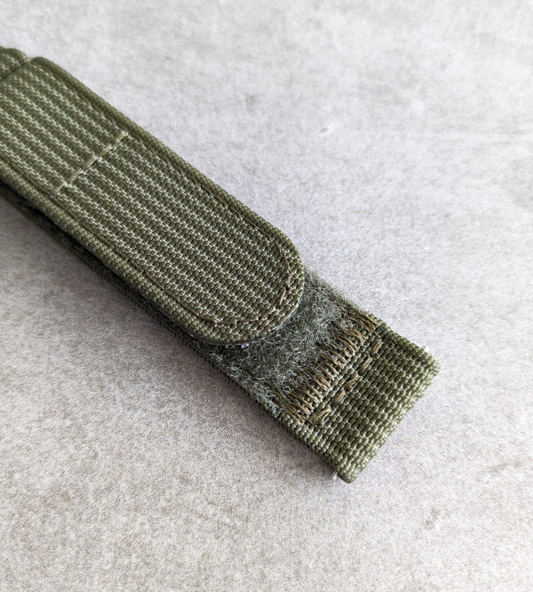 Premium Ribbed Two Piece Ballistic Nylon Strap - Army Green | The Strap ...