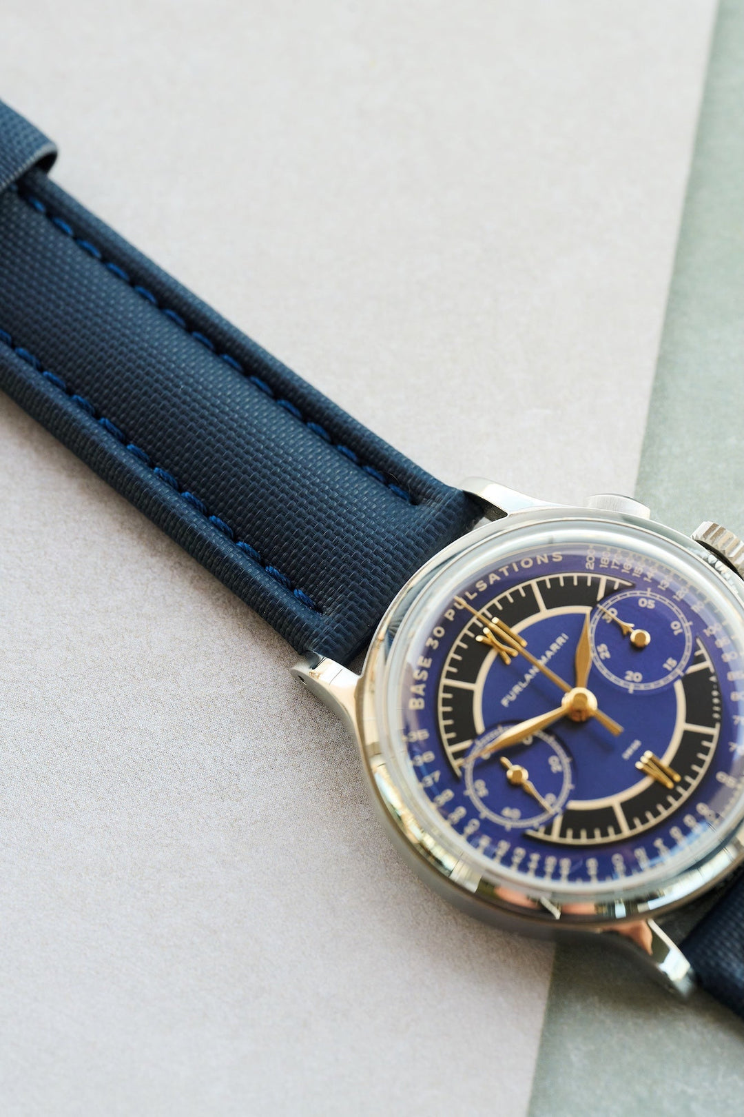 Sailcloth Watch Strap - Navy Blue – The Strap Tailor